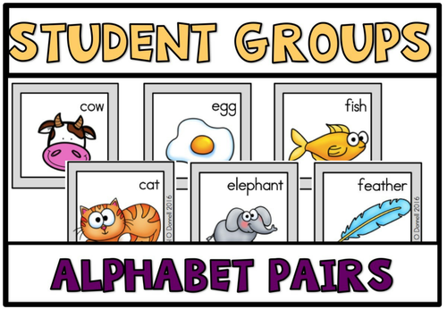 Pick a Partner Alphabet Pairs | Teaching Resources