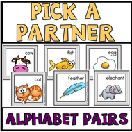 Pick a Partner Alphabet Pairs | Teaching Resources
