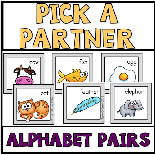 Pick a Partner Alphabet Pairs | Teaching Resources