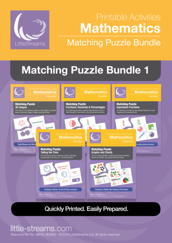 Matching Activity Bundle 1 by LittleStreams - UK Teaching Resources - TES