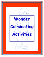 Wonder (R.J. Palacio) Culminating Activities | Teaching Resources