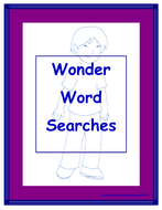 Wonder (R. J. Palacio) Word Searches | Teaching Resources