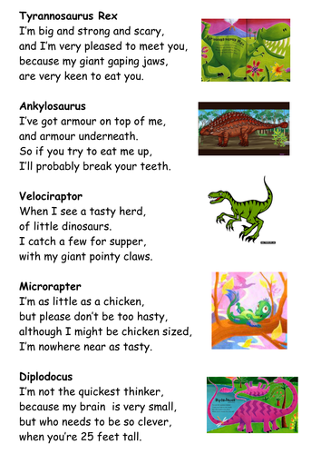 Year 2 literacy plan based around the tyrannosaurus rex | Teaching ...