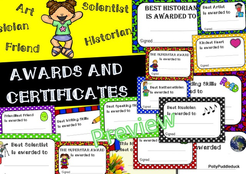 End of Year Achievement Certificates | Teaching Resources