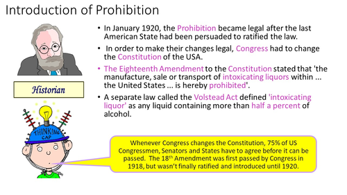 What impact did Prohibition have on the USA? | Teaching Resources