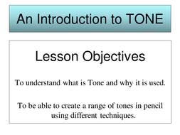 Introduction to Tone in Art | Teaching Resources