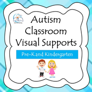 Autism - Pre-K - Kindergarten Classroom Visual Supports (special ed ...