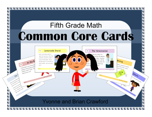 Math Task Cards - Fifth Grade Math - All Math Standards Covered ...