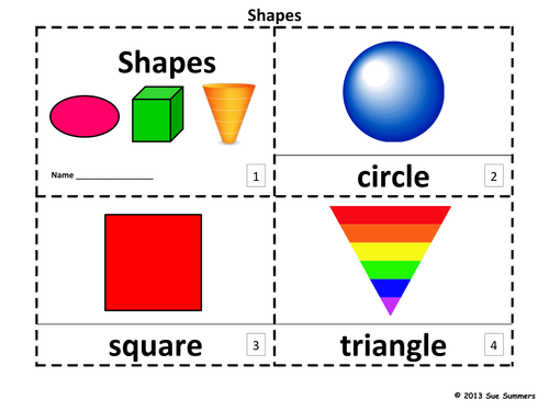 Shapes 2 Early Reader Booklets - ENGLISH | Teaching Resources