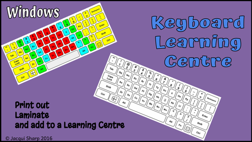 Keyboarding Skills Cards and Activities Learning Centre | Teaching ...