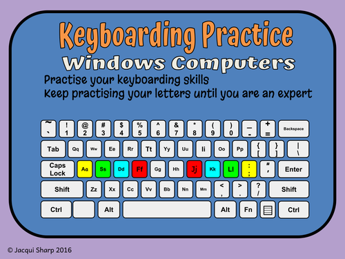 Keyboarding Skills Cards and Activities Learning Centre by sharpjacqui ...