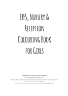 EYFS, Nursery & Reception Colouring Book For Girls (EYFS Art Pre-K Art ...