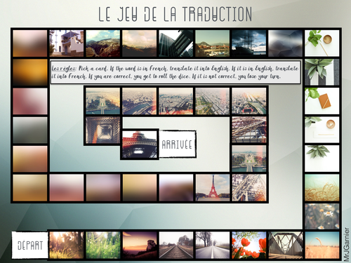 Studio French Vocabulary Board Games | Teaching Resources