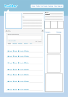Twitter Page Templates | Teaching Resources