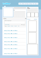 Twitter Page Templates | Teaching Resources