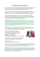 Birth of Jesus Luke and Matthew Comparison Nativity Christmas Story ...