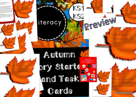 Autumn Story Starters and Task Cards for KS1/Lower KS2 | Teaching Resources
