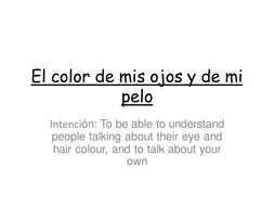 El pelo y los ojos / Hair and eyes | Teaching Resources