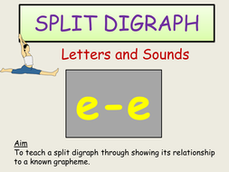Split Digraphs- 5 Presentations, 5 Lesson Plans, Phonics Work ...