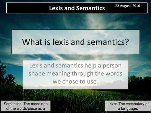 A Level English Language Paper 1 Section A- Variations ...