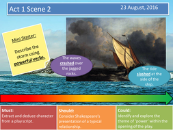 The Tempest- Act 1 Scene 2- William Shakespeare | Teaching Resources