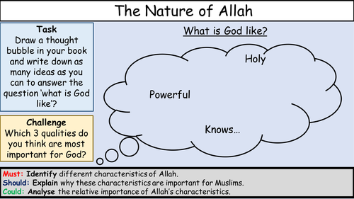The Nature of Allah - Edexcel GCSE Religious Studies B - Area of Study ...