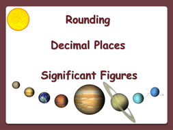 Rounding, Decimal Places, Significant Figures animated PowerPoint and ...