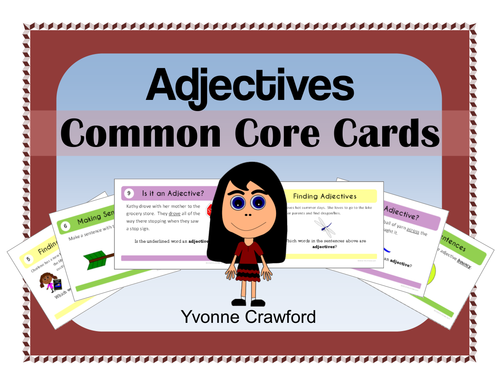 Adjectives Task Cards | Teaching Resources