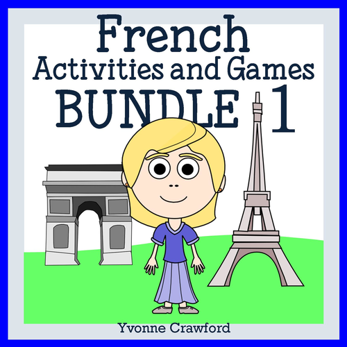 French for Kids 1 - Bundle of 8 French booklets - wks, games and more ...
