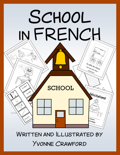 French School Vocabulary Sheets, Printables, Matching & Bingo Games ...