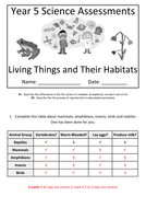 Year 5 Science Assessments and Tracking Without Levels | Teaching Resources