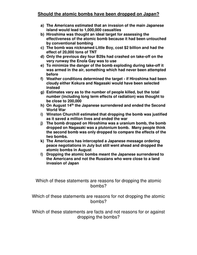 Assorted Resources for the Atomic Bombs dropped on Hiroshima and ...