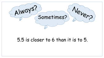 KS2 Always Sometimes Never Maths PowerPoints x60 | Teaching Resources