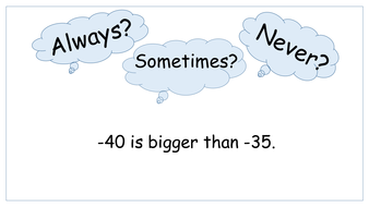 KS2 Always Sometimes Never Maths PowerPoints x60 | Teaching Resources