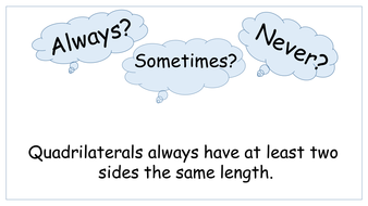 KS2 Always Sometimes Never Maths PowerPoints x60 | Teaching Resources
