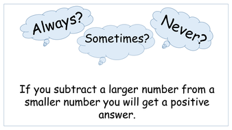 KS2 Always Sometimes Never Maths PowerPoints x60 | Teaching Resources