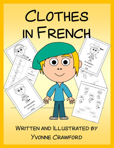 French Clothes Vocabulary Sheets, Printables, Matching & Bingo Games ...