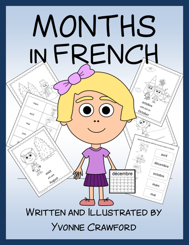French Months Vocabulary Sheets, Printables, and Matching Game ...