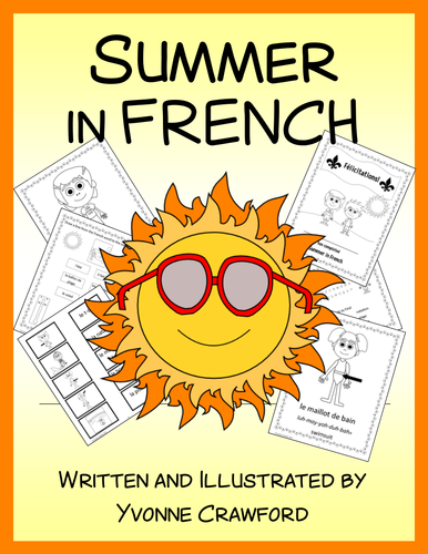 French Summer Vocabulary Sheets, Printables, Matching & Bingo Games ...