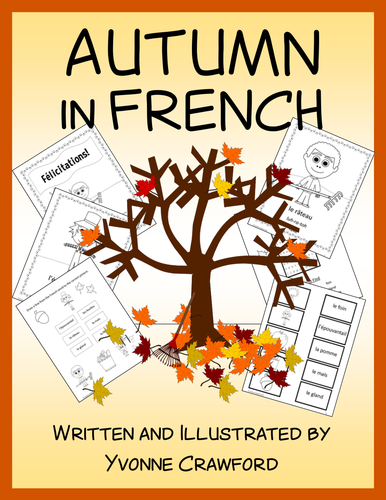 French Autumn Vocabulary Sheets, Printables, Matching & Bingo Games ...