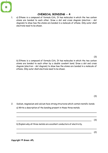 Chemical bonds | Teaching Resources