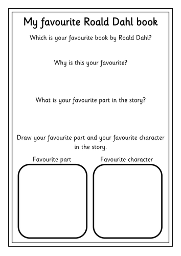 Roald Dahl activity pack- assembly -Roald Dahl Day, book and author ...