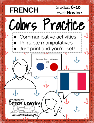 French Colors Practice - Games and Activities | Teaching Resources