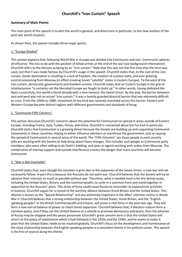 Cold War; Iron Curtain, Truman Doctrine and Marshall Plan | Teaching ...
