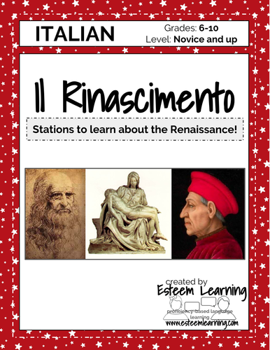 Italian Renaissance (Rinascimento) Stations & Activities | Teaching ...