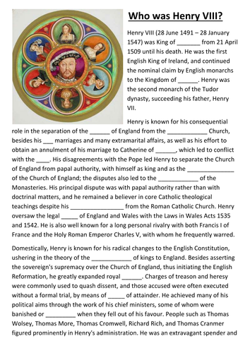 Henry VIII Bundle | Teaching Resources