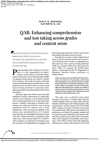 Reading comprehension using QAR strategy (social media) | Teaching ...