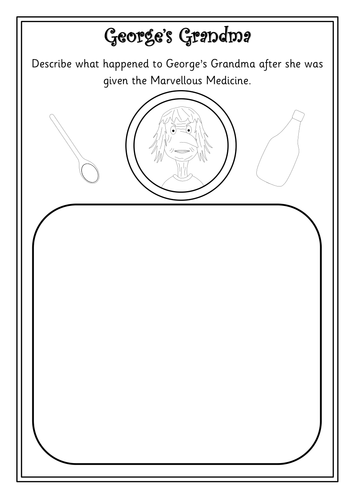 George's Marvellous Medicine novel study- worksheets, display materials ...