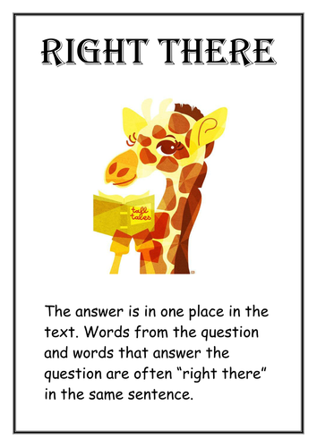 Reading Comprehension - QAR strategy | Teaching Resources