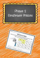 Phonics Phase 2 Sentence Mazes | Teaching Resources